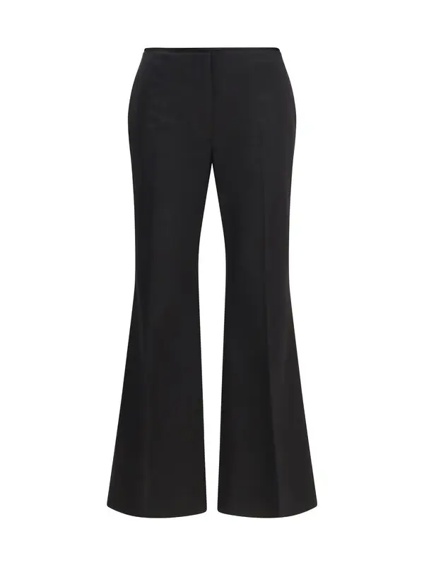 TOTEME Kick Flare Raw-edge Pants - Black