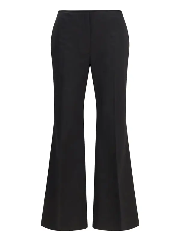 TOTEME Kick Flare Raw-edge Pants - Black