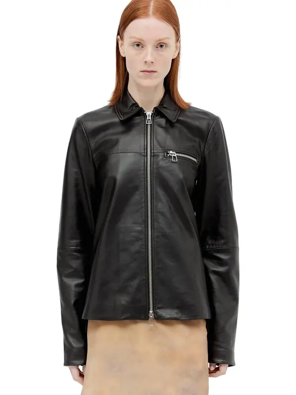 Sportmax Nappa Leather Jacket - Black