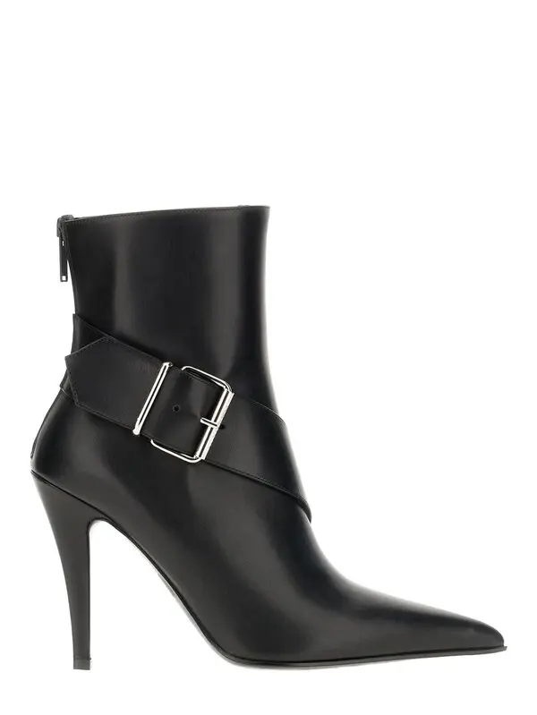 Alexander McQueen Leather Ankle Boots - Multicolor