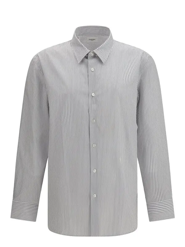 Saint Laurent Striped Shirt With Button Fastening - Multicolor