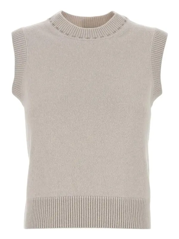 Fendi Cappuccino Cashmere Vest - Brown