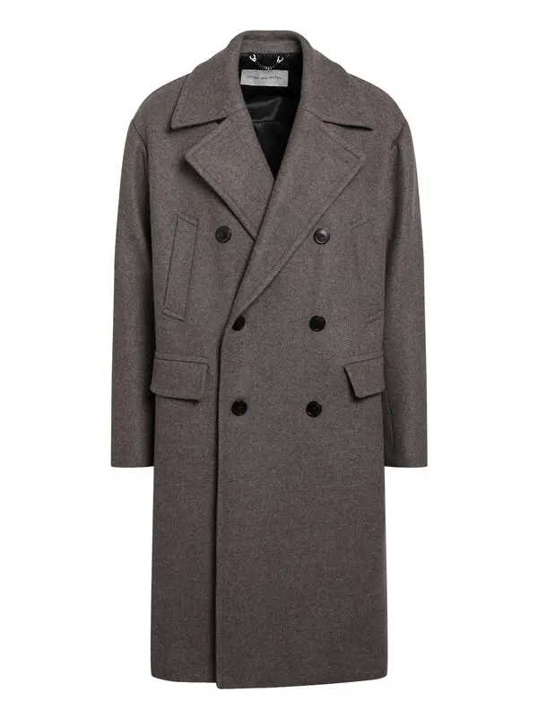 Dries Van Noten Wool Blend Coat - Cream