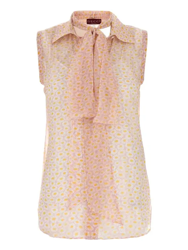 Gucci Printed Crepe Shirt - Multicolor