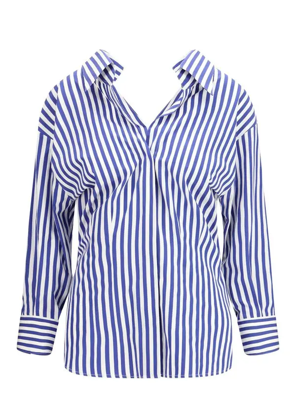 Givenchy Open Cotton Shirt - Blue