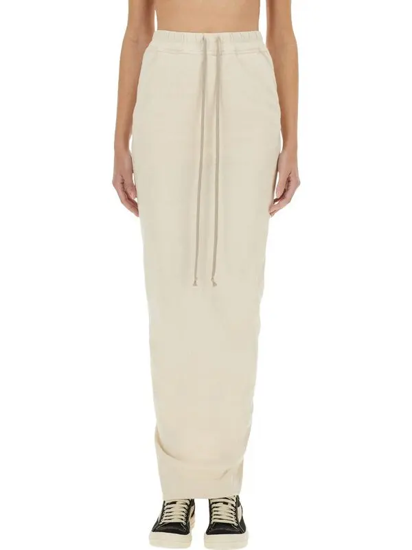 Rick Owens Pillar Maxi Skirt - Cream