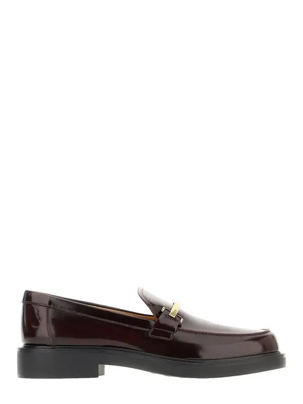TOD'S Glossed Leather Loafers - Multicolor