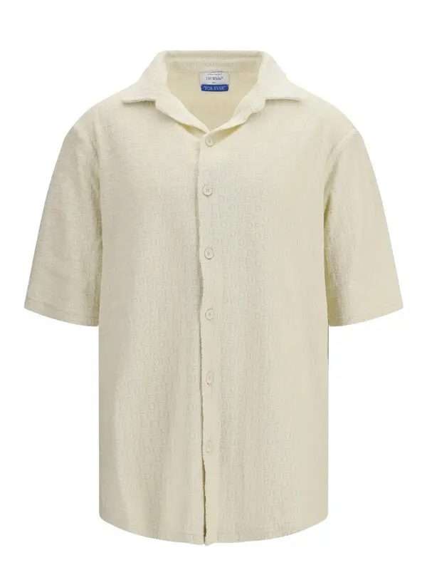 Off-White Off Terry Bowling Shirt - Yellow