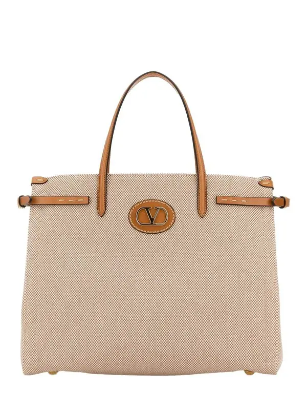 Valentino Garavani Two-tone Canvas Antibes Shopping Bag - Multicolor