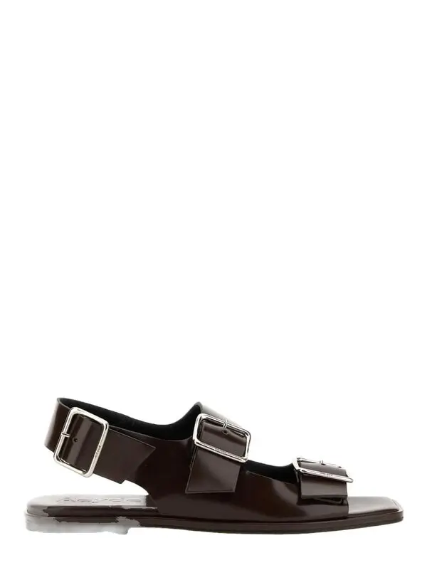 AeydĒ Tekla Leather Sandals - Brown