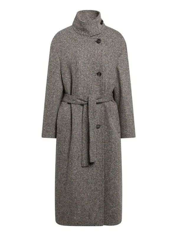 Brunello Cucinelli Sparkling Virgin Wool Coat - Brown