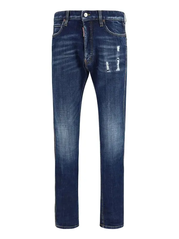 Dsquared2 Teddy Mini Front Jeans - Blue