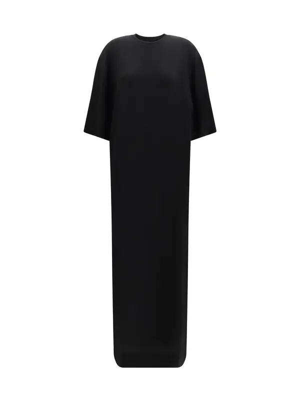 TOTEME Wool T-shirt Dress - Black
