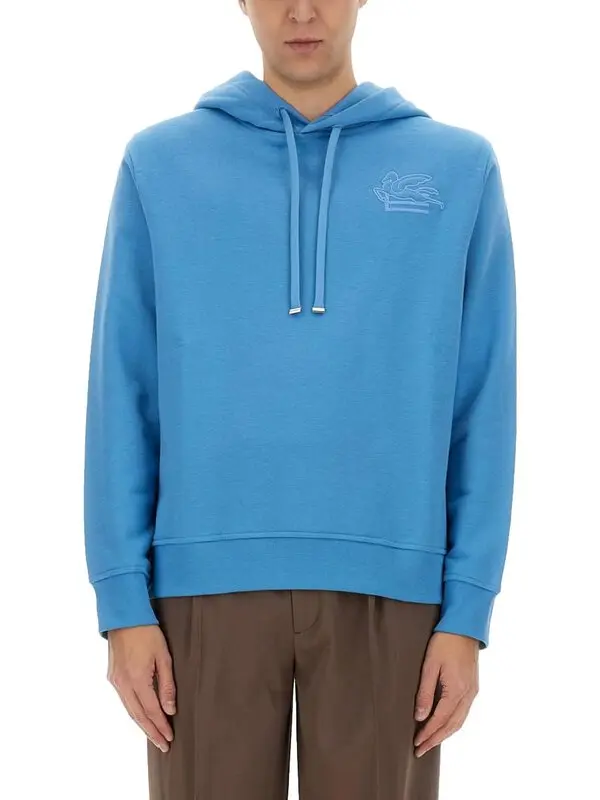 Etro Embroidered Logo Hoodie - Multicolor