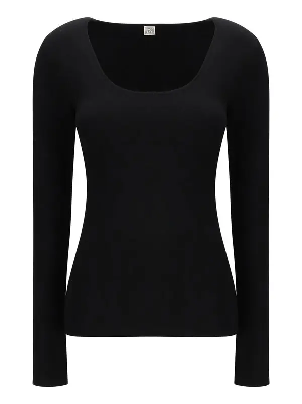 TOTEME Compact Sweater - Black
