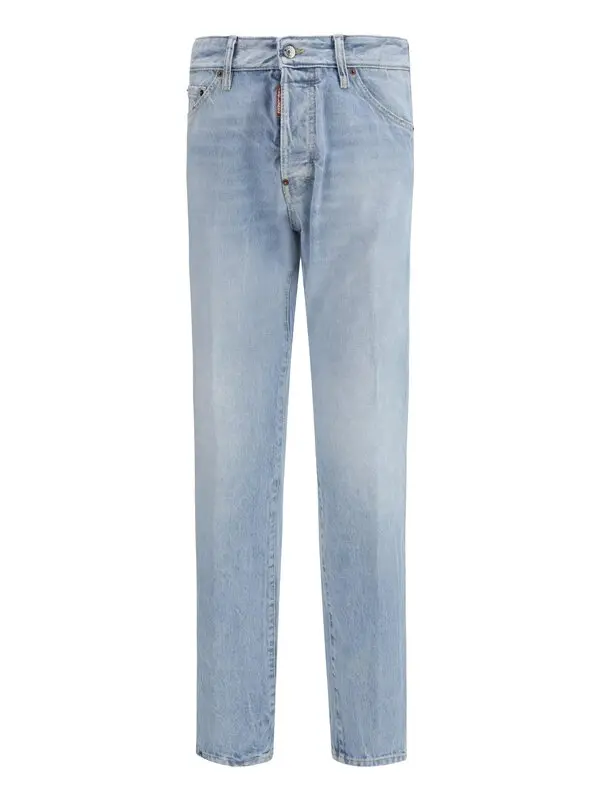 Dsquared2 Belt-loop Ripped Jeans - Blue