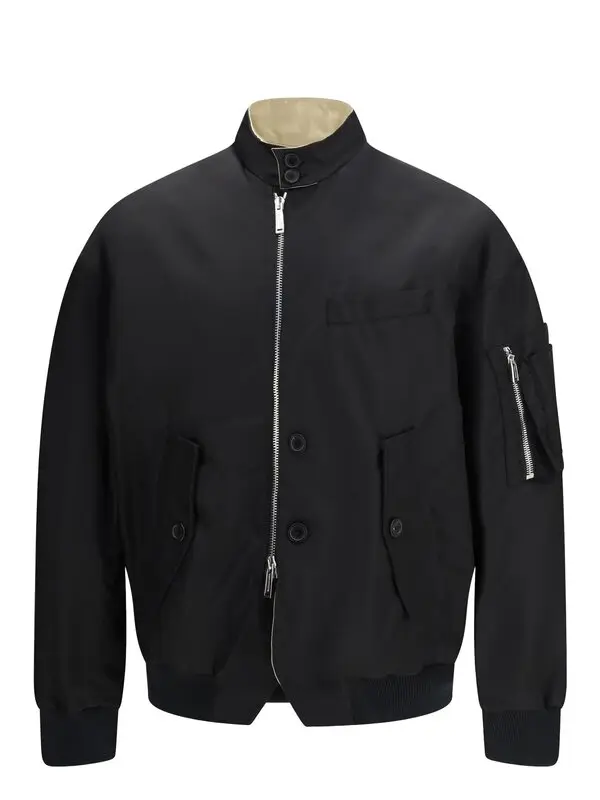 Dsquared2 Hybrid Bomber Jacket - Black