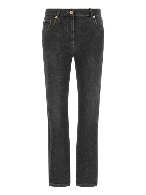 Brunello Cucinelli Slim Fit Jeans - Grey
