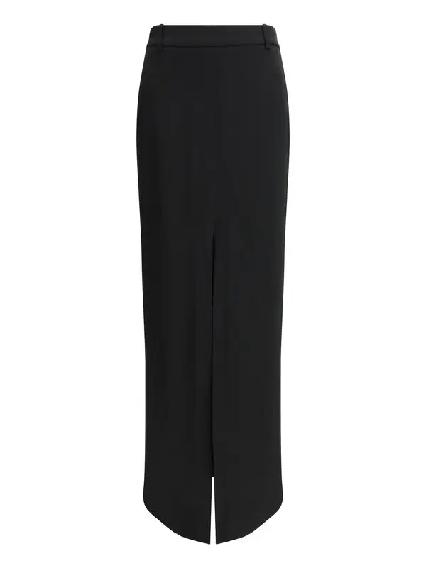TOM FORD Tailored Crepe Envers Satin Skirt - Black
