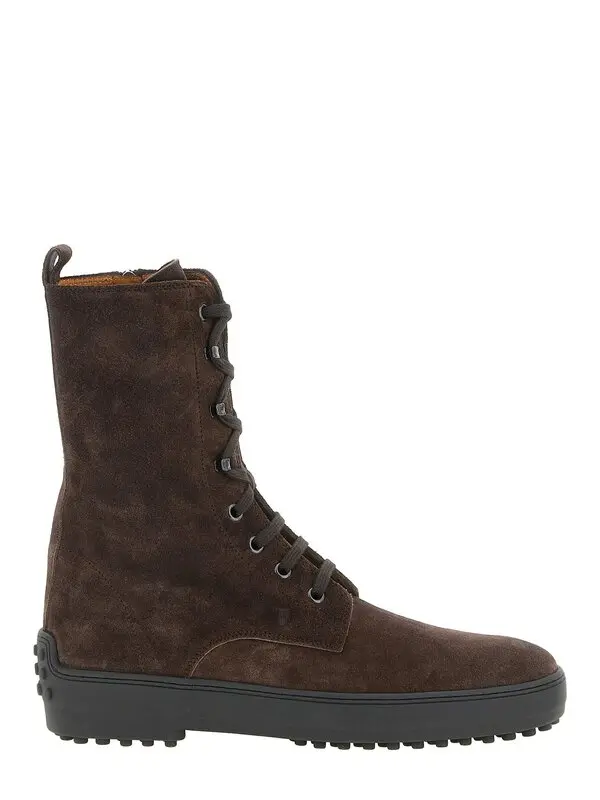 TOD'S Winter Gommino Ankle Boots - Brown