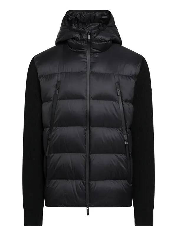 Moncler Padded Hooded Cardigan - Black