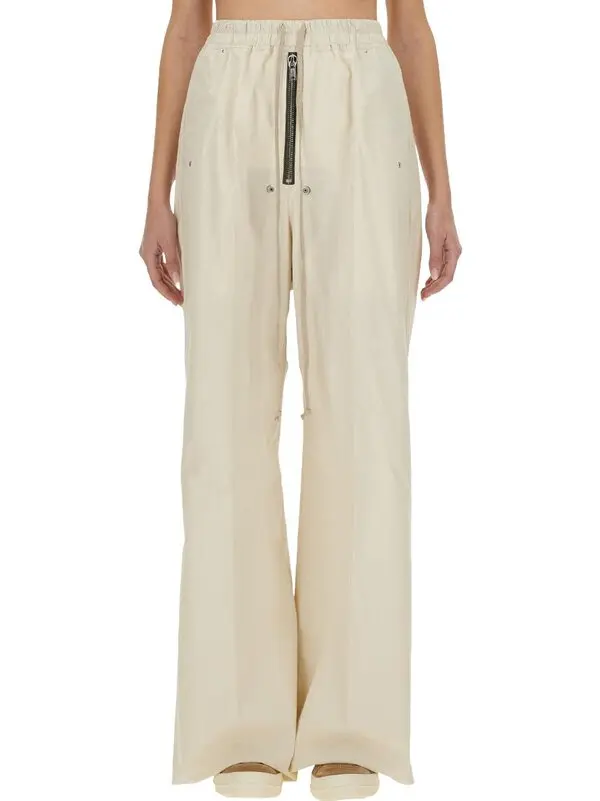 Rick Owens Wide Leg Pants - Cream