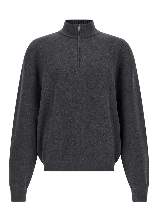 Balenciaga Half Zip Sweater - Gray