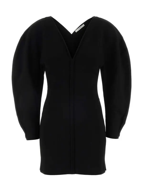 Givenchy Stretch Viscose Blend Cocoon Mini Dress - Black