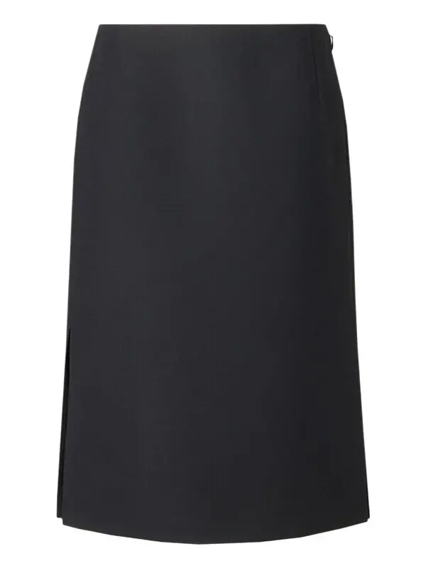 Fendi Silk And Wool Skirt - Black