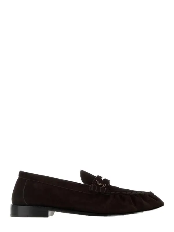 Saint Laurent Suede Loafers - Brown