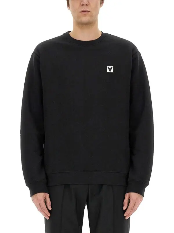 Valentino Garavani Cotton Sweatshirt - Black