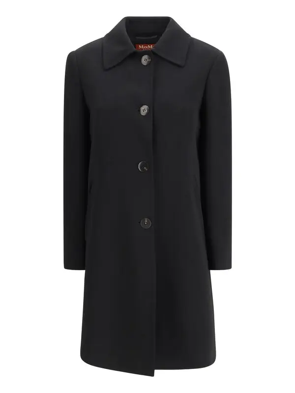 Max Mara Racconto Overcoat - Black