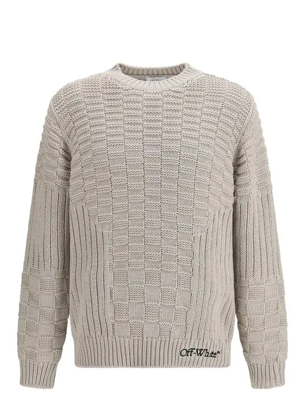 Off-White Cotton Sweater - Cream