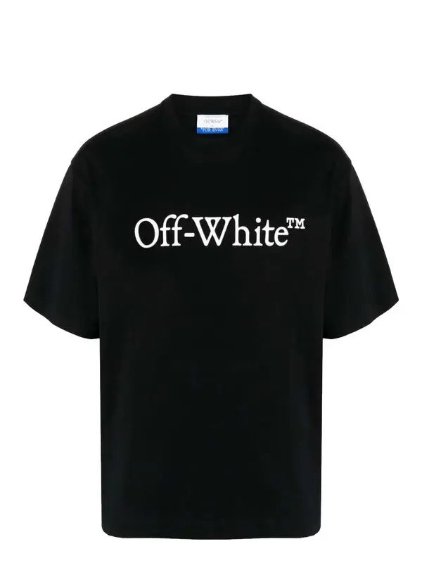 Off-White Big Bookish Skate Cotton T-shirt - Black
