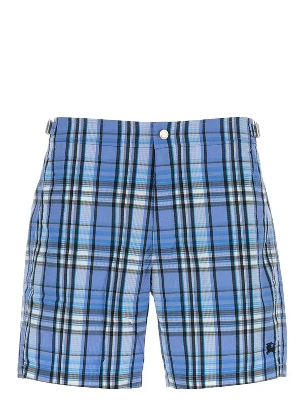 Burberry Embroidered Polyester Blend Swimming Shorts - Multicolor