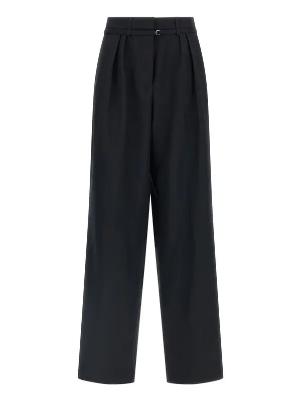 Dries Van Noten Peacha Wide Leg Trousers - Black