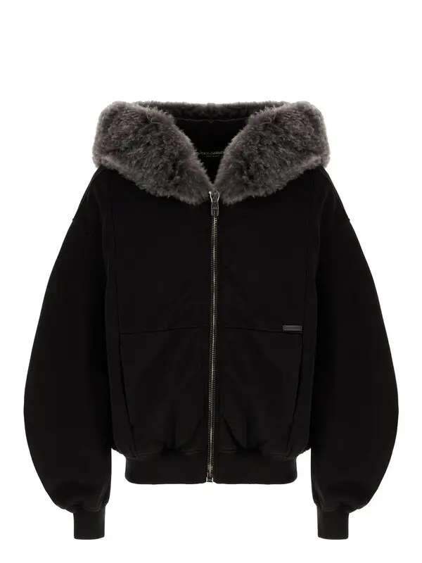 Dolce & Gabbana Hooded Bomber Jacket - Multicolor