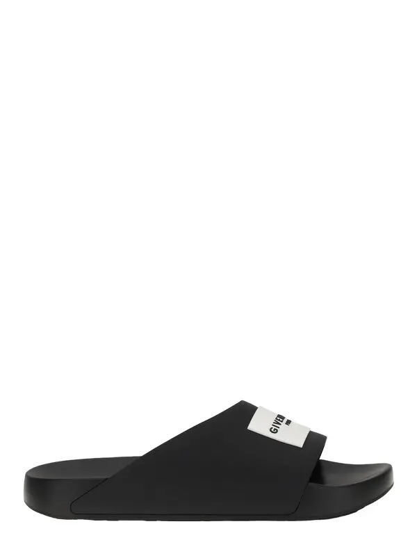 Givenchy Rubber Slippers - Black