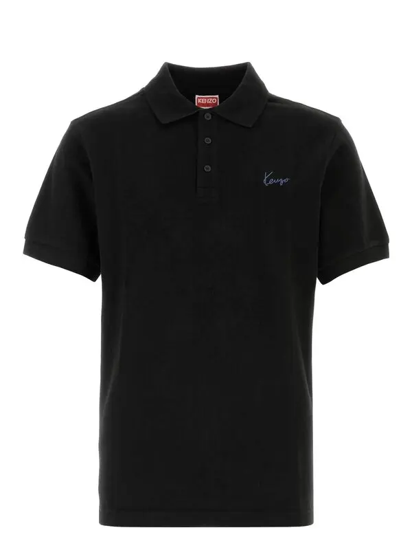 Kenzo Piquet Polo Shirt - Black