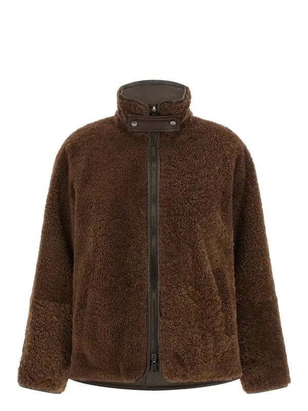 Brunello Cucinelli Reversible Shearling Jacket - Brown