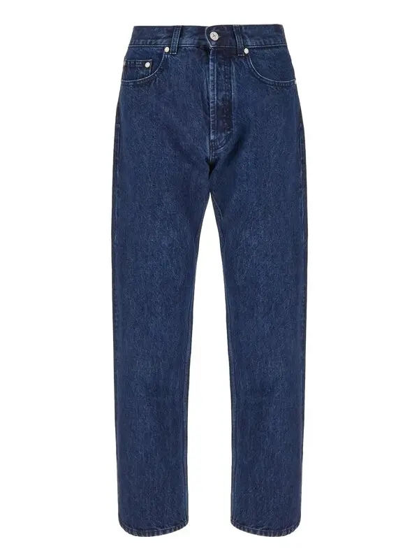 Palm Angels Straight Leg Denim Jeans - Multicolor