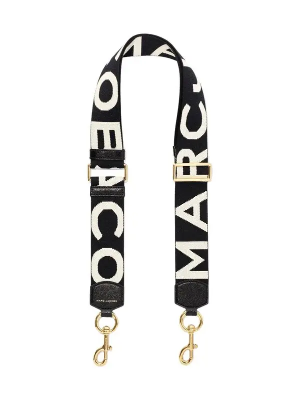Marc Jacobs Logo Webbing Strap - Black