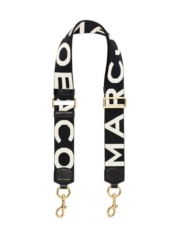 Marc Jacobs Logo Webbing Strap - Black