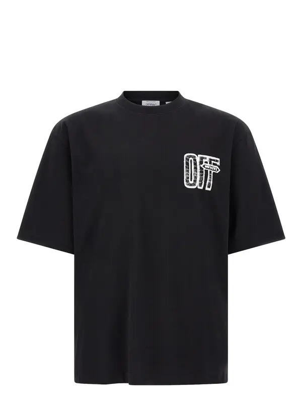 Off-White Motion Arrow Skate' T-shirt - Black