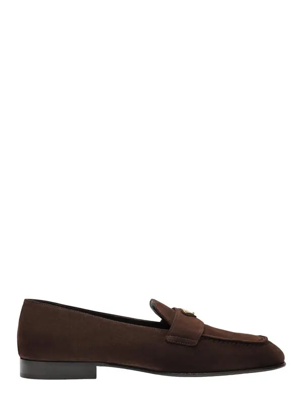 Prada Suede Loafers - Brown