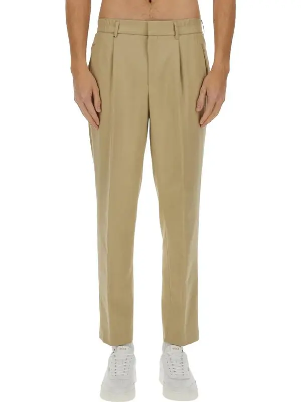 BOSS Tailored Trousers - Cream