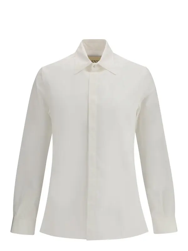 Valentino Garavani Rockstud Untitled Cotton Shirt - White