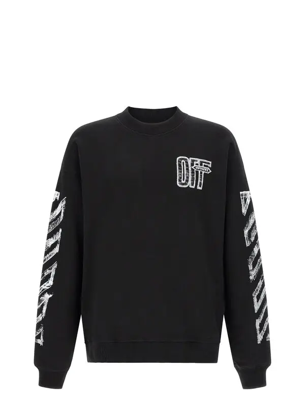 Off-White Motion Arrow Skate Sweatshirt - Black