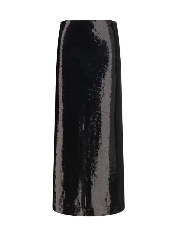 TOTEME Sequin Skirt - Black