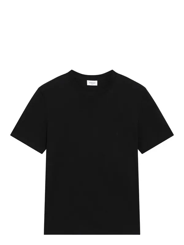 Saint Laurent Cassandre T-shirt In Cotton - Black